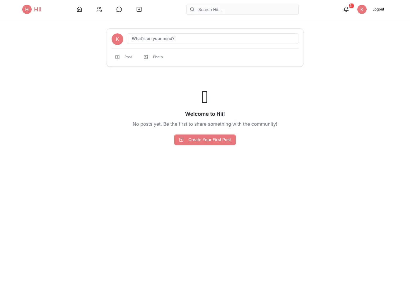 Hii - Friendly Social Connection Platform