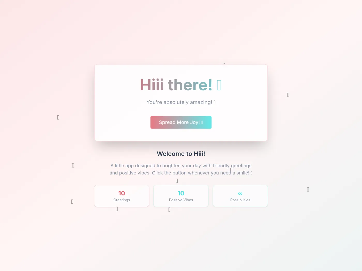 Hiii: A Friendly Greeting App