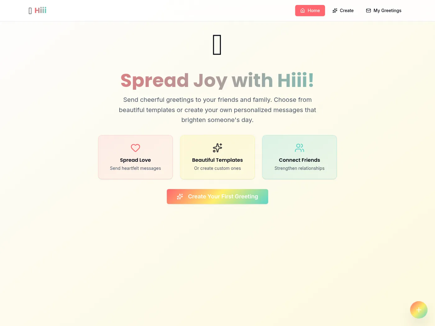 Hiii Greeting Web App