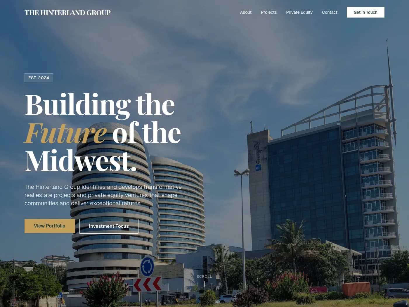 The Hinterland Group Boutique Real Estate & PE Fund Website
