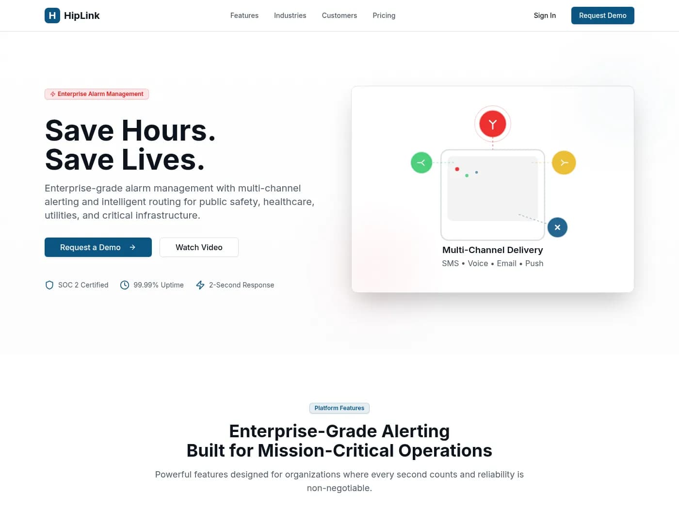 HipLink Enterprise Web Redesign