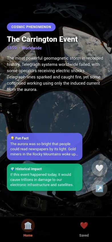 HistoryReels - Historical Events Mobile App