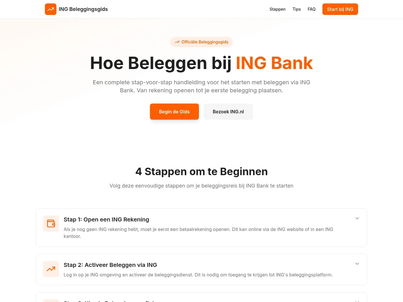 Hoe beleggen bij ING Bank in het Nederlands
