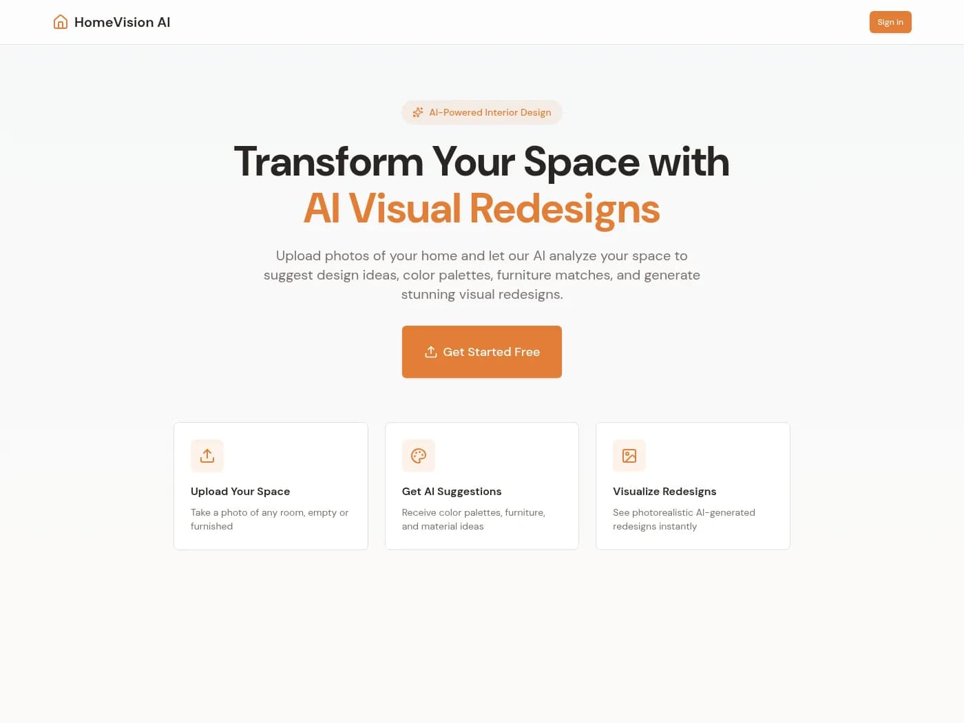 Home Redecorator with AI Visual Redesigns