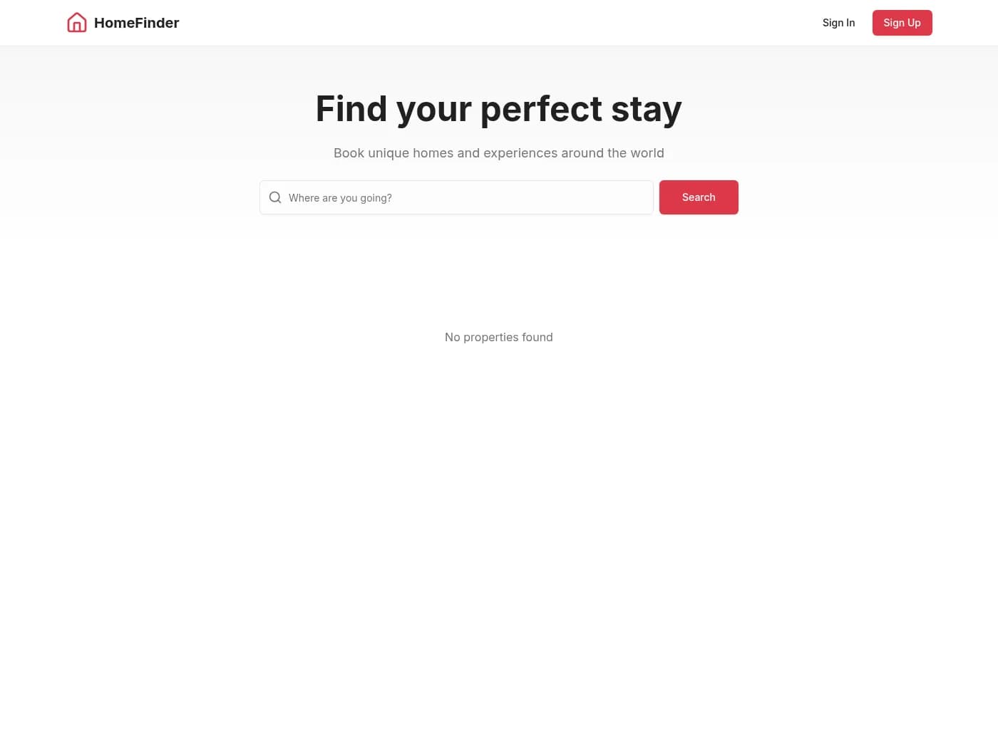 HomeFinder: MVP de Plataforma de Alquiler a Corto Plazo