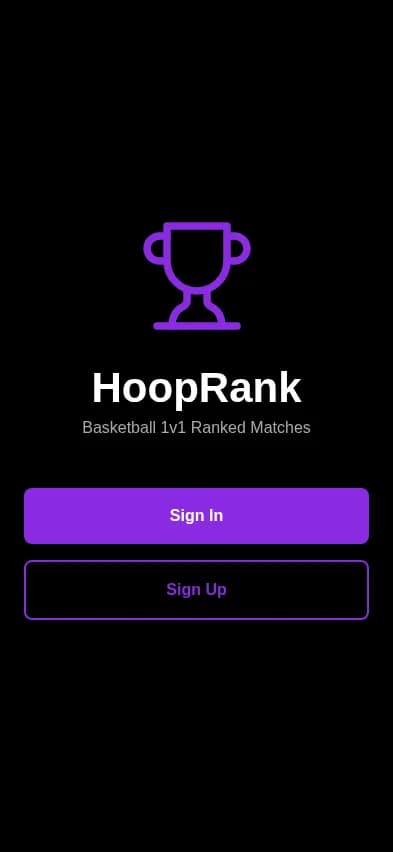 HoopRank — Full-Stack Basketball 1v1 Ranked & Casual Mobile App with Admin Console