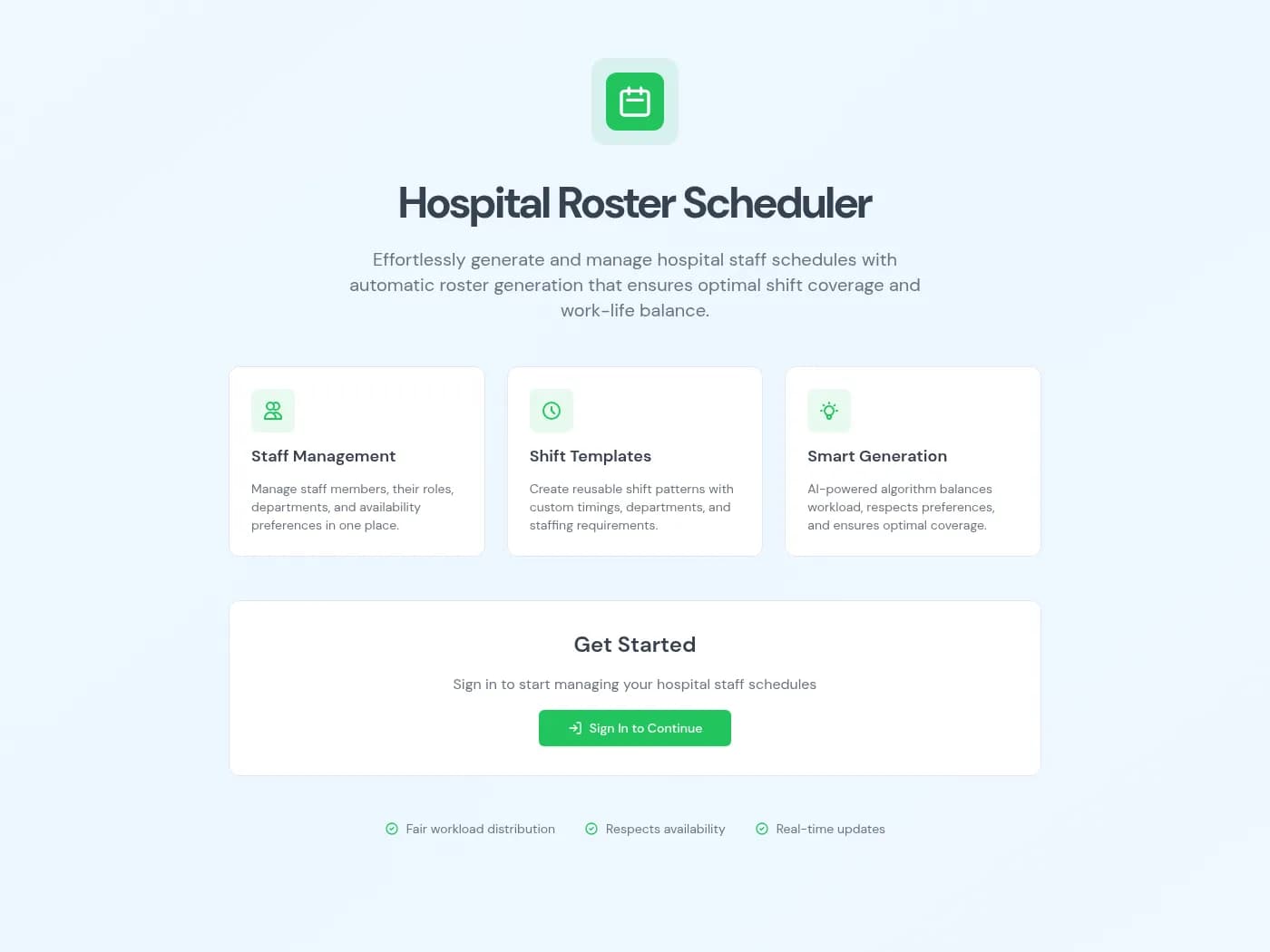 Hospital Automatic Roster Scheduler