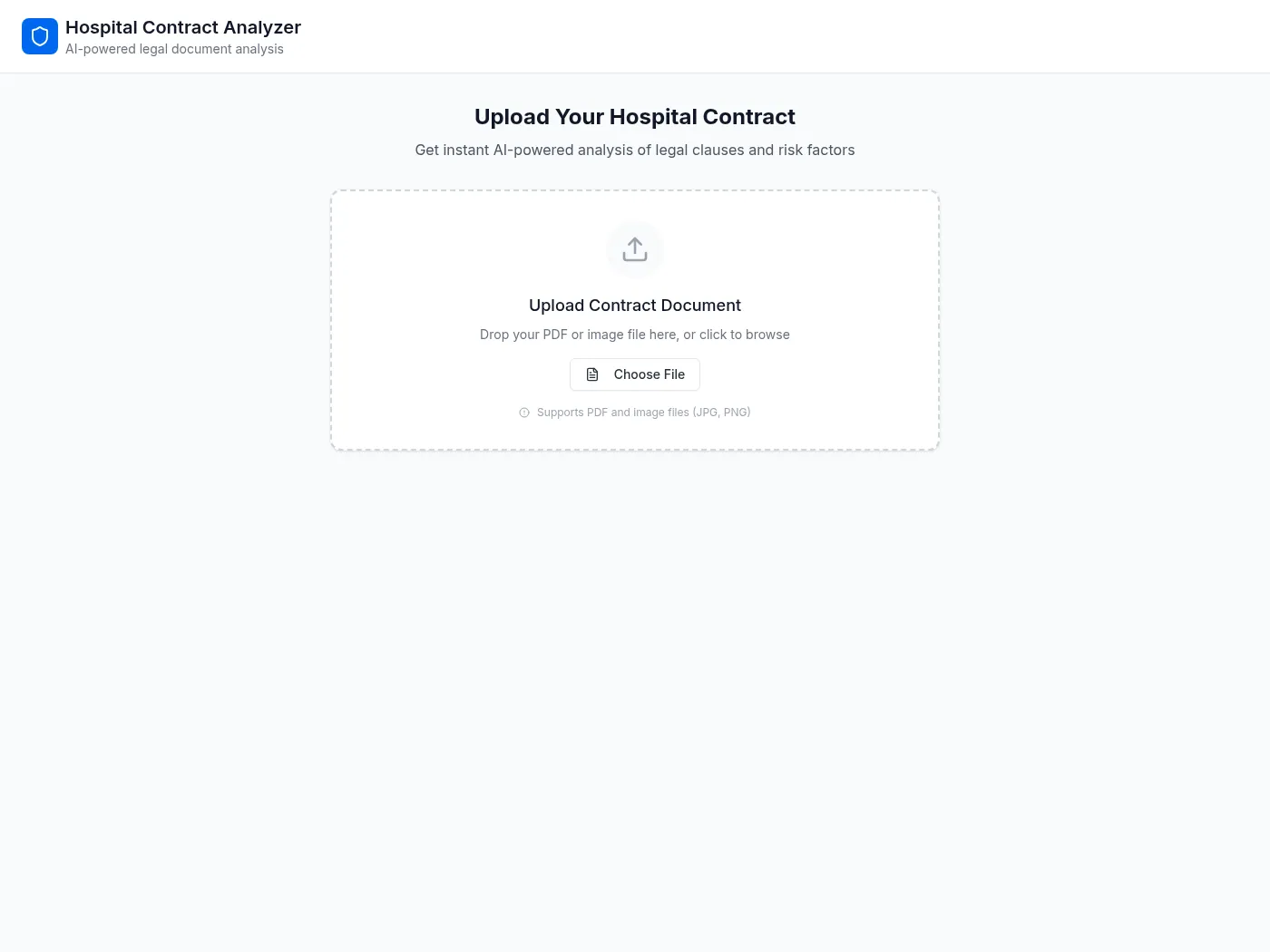 Hospital Contract AI Analyzer