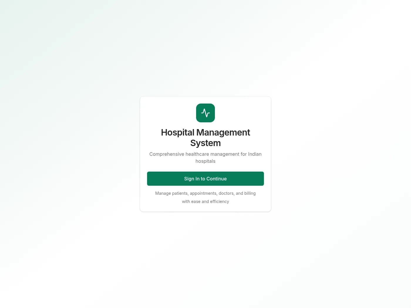 Hospital Management App for Indian Health Sector