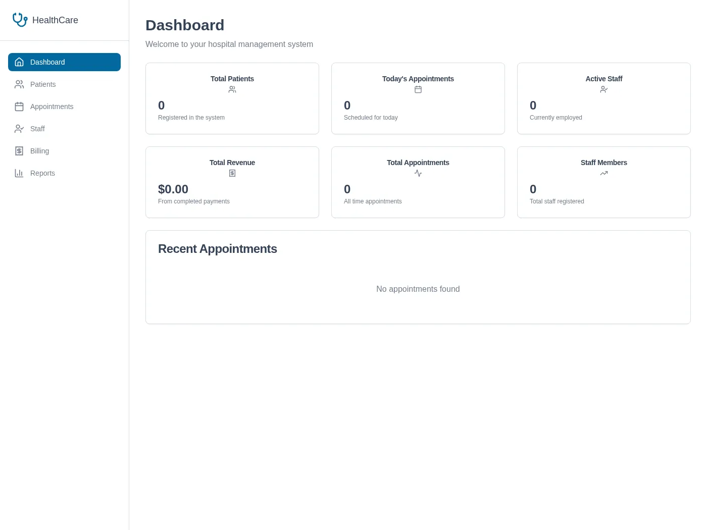 Hospital Management Software Suite