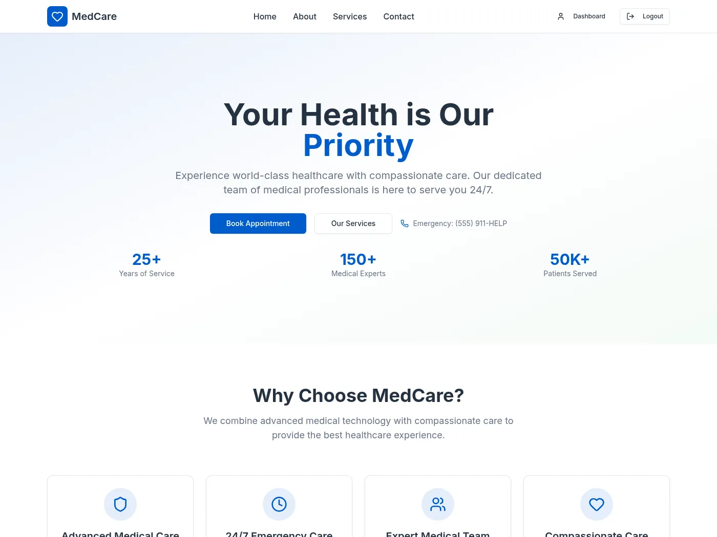Hospital Web Portal for Doctors and Patients