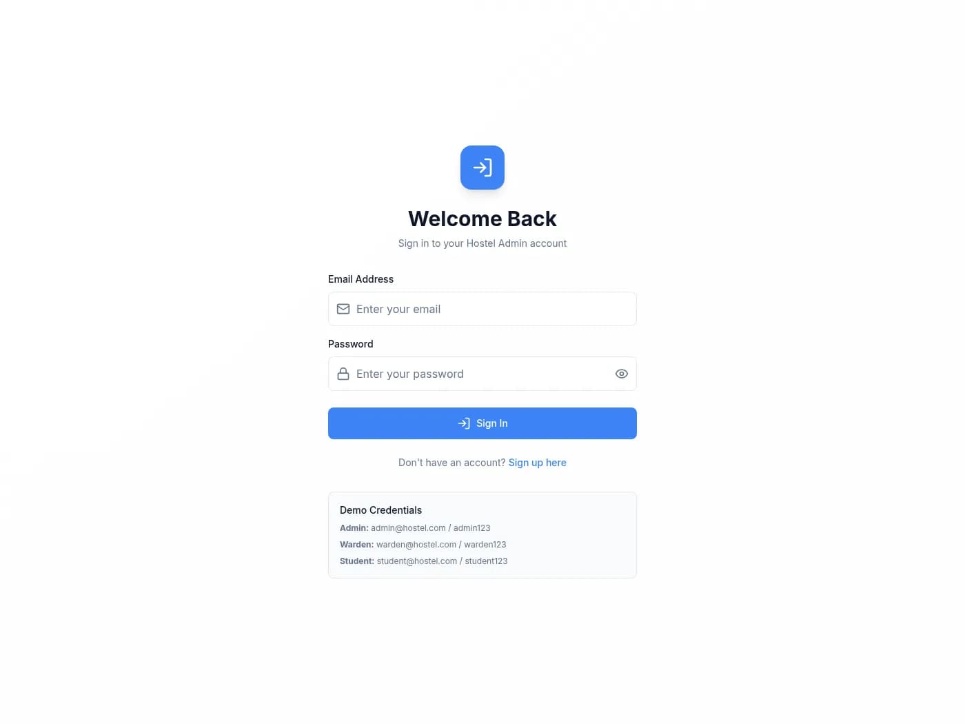 Hostel Admin Portal - Complete MERN Stack with Modern UI/UX