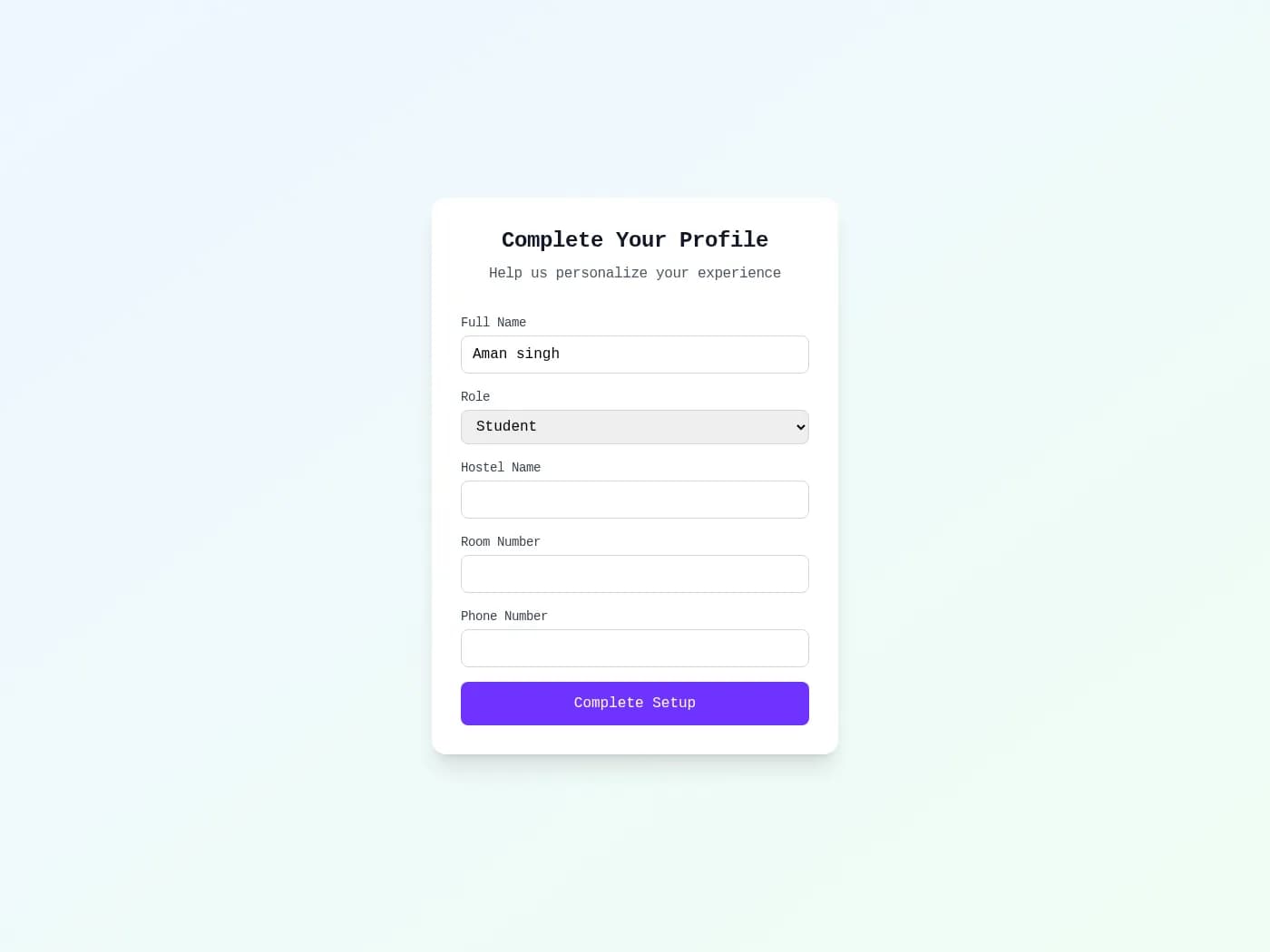 Hostel Event Manager Web App