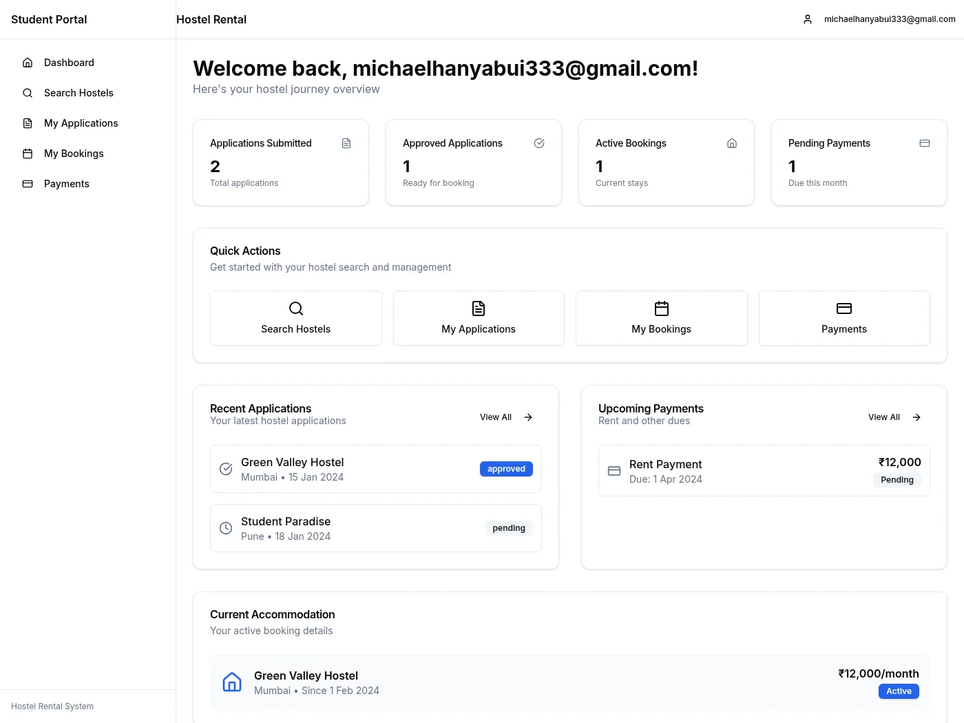Hostel Rental Management Platform for Admins, Landlords, and Students