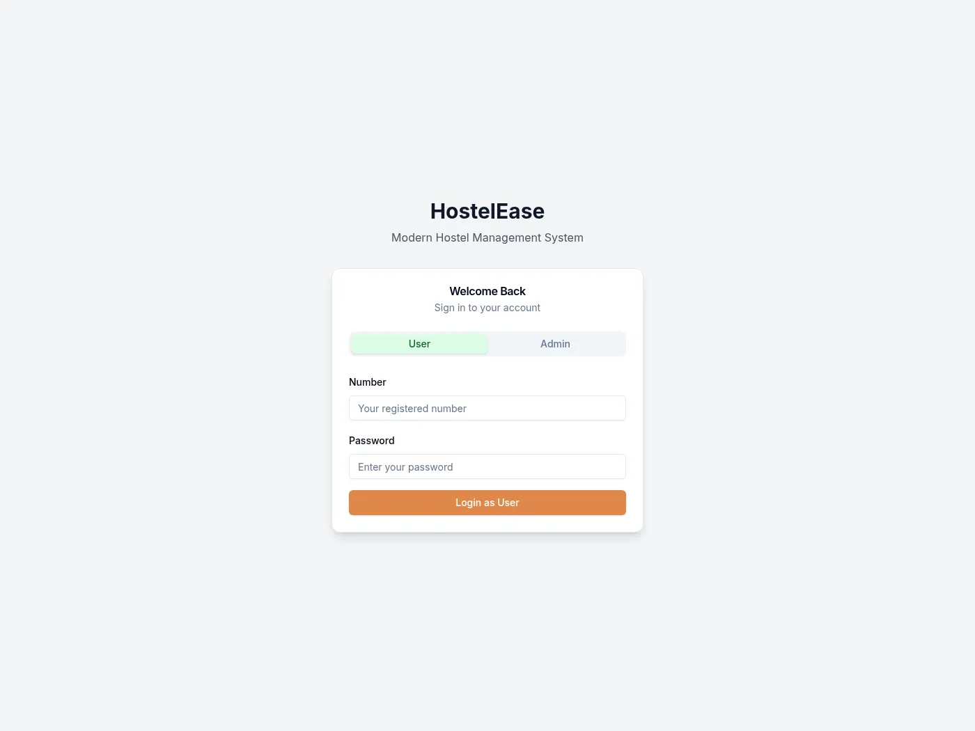 HostelEase: Modern Hostel Management Dashboard