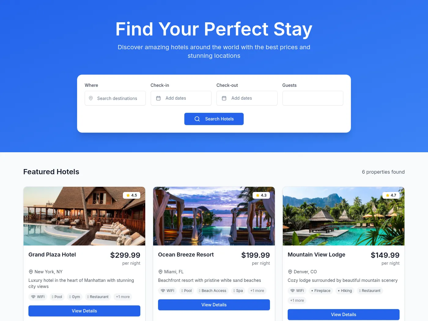 Hotel Booking App