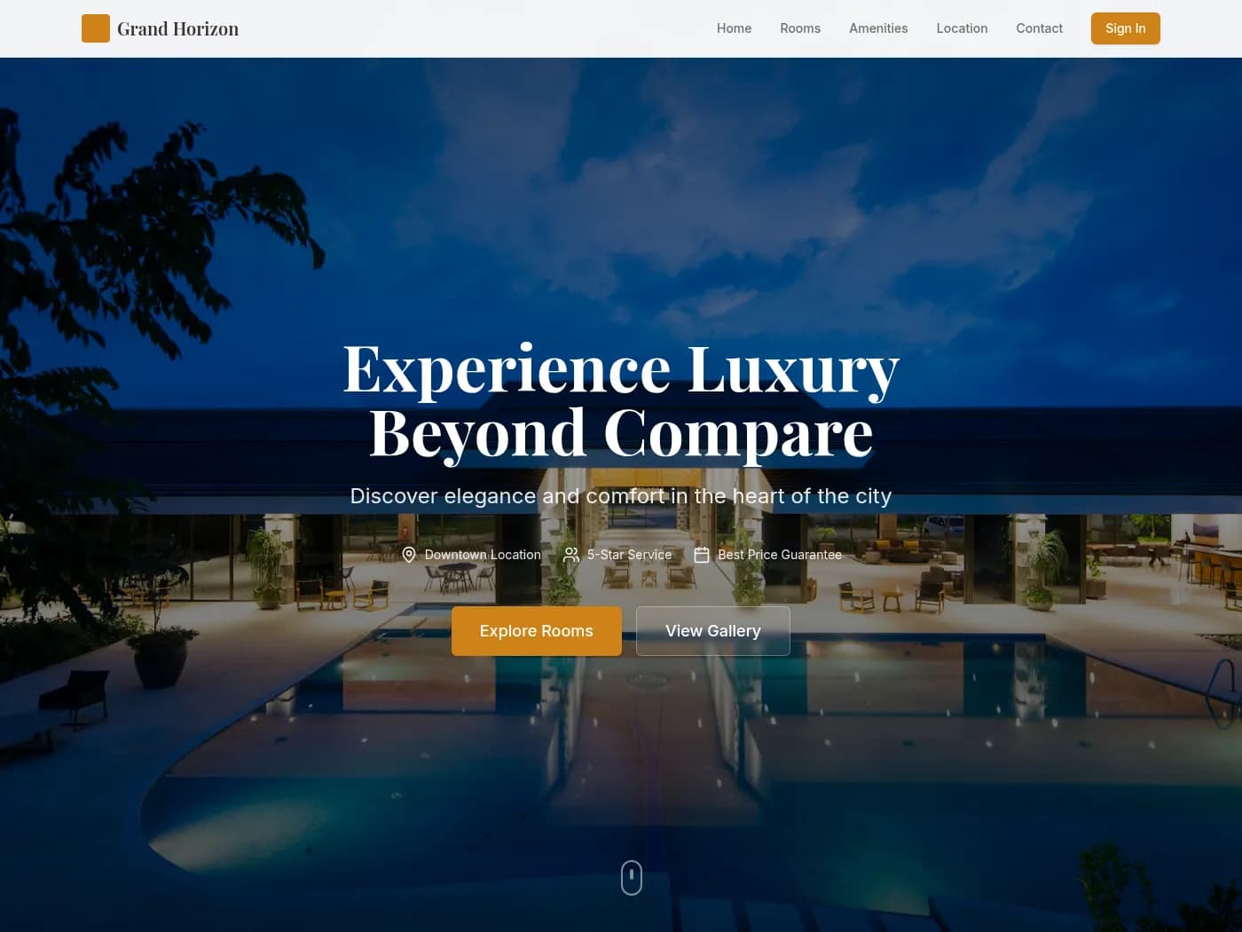 Hotel Booking and Information Website