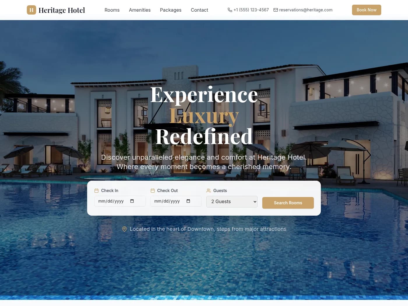 Hotel E-commerce Platform