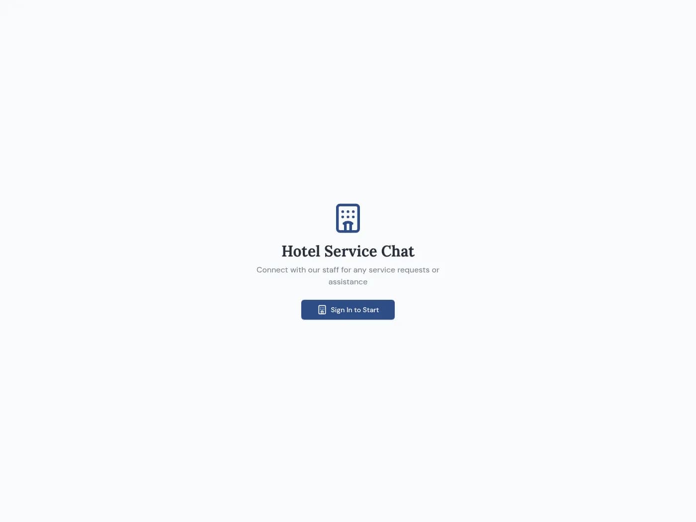 Hotel Service Chat Platform