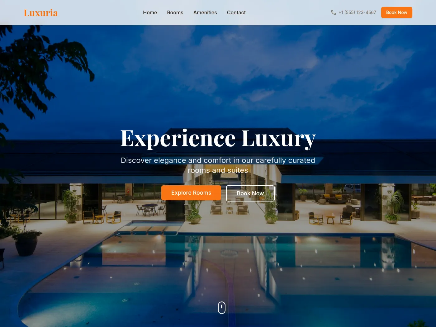 Elegant Hotel Booking Website