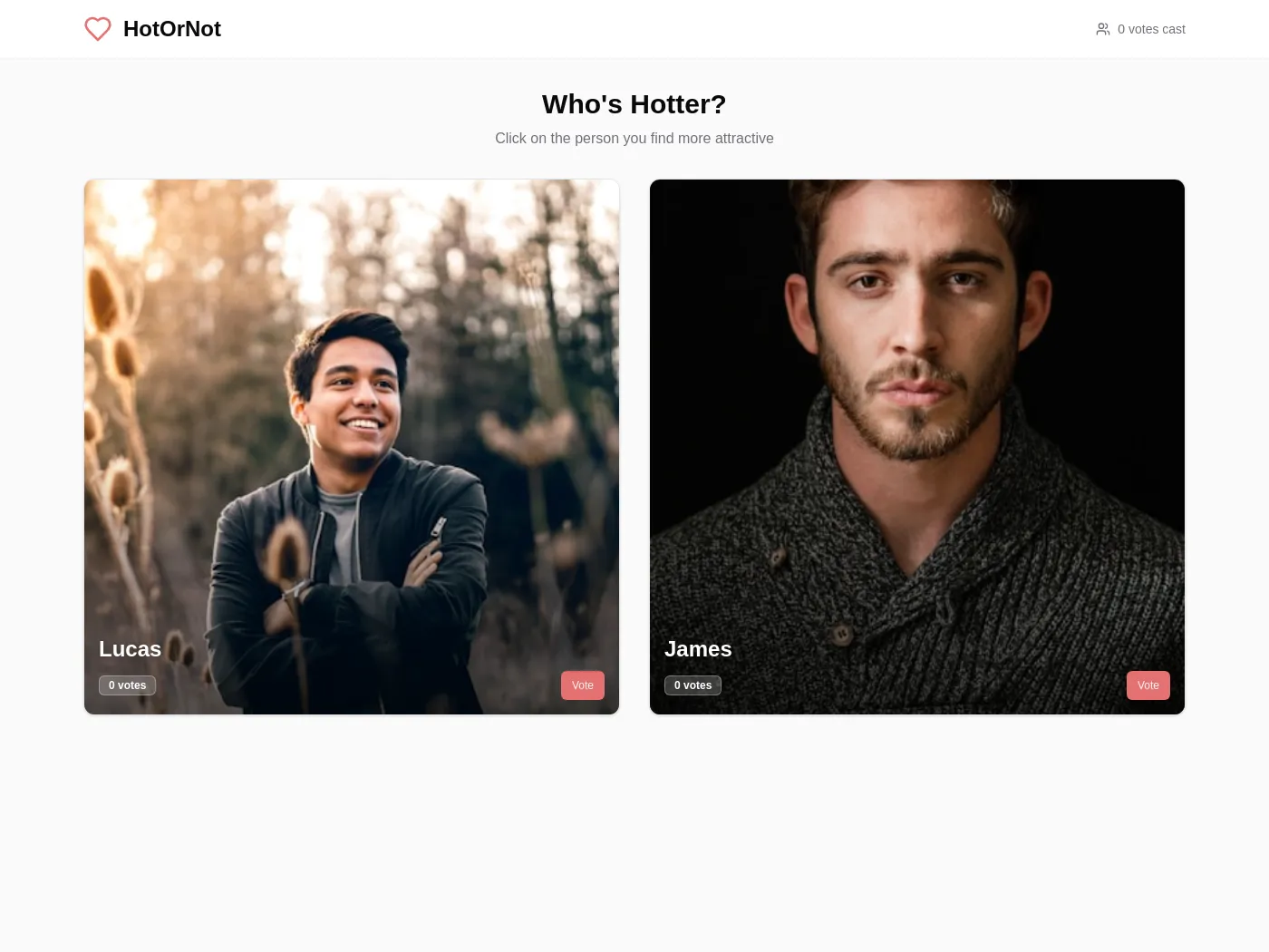 HotOrNot Voting Website