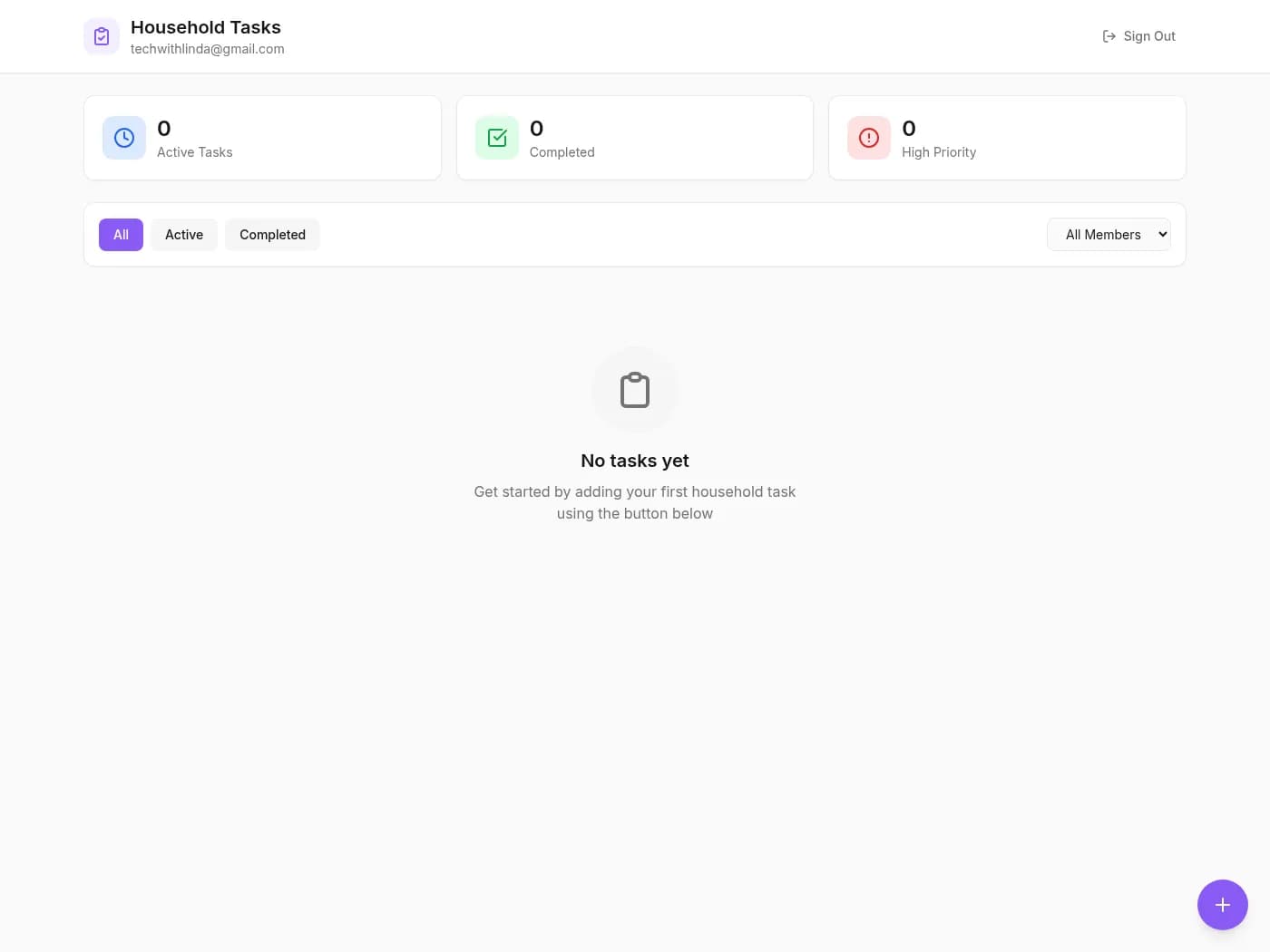 Household Task Manager