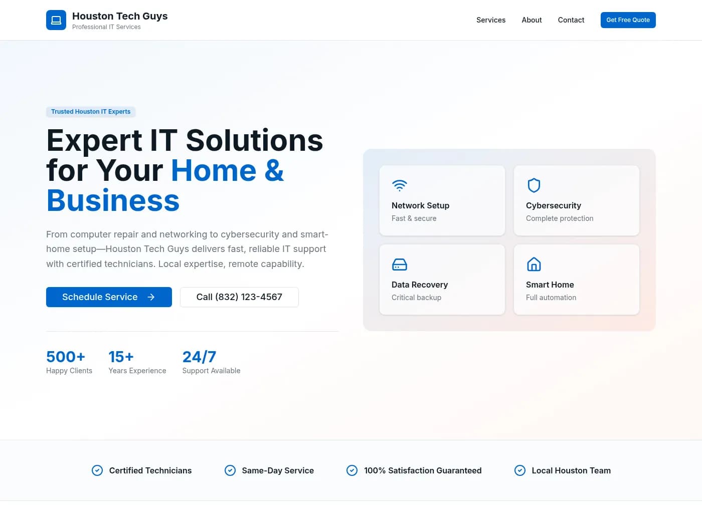 Houston Tech Guys – IT Services & Support Platform