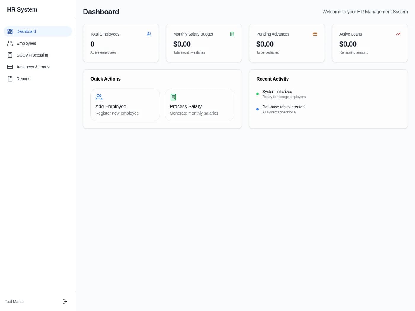 HR & Salary Management System for Small Businesses