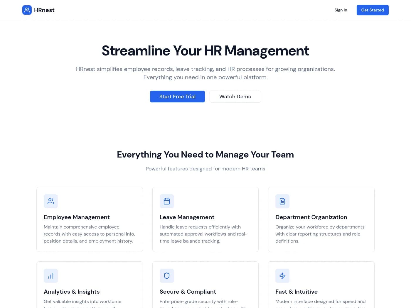 HRnest - Streamlined HR Management System