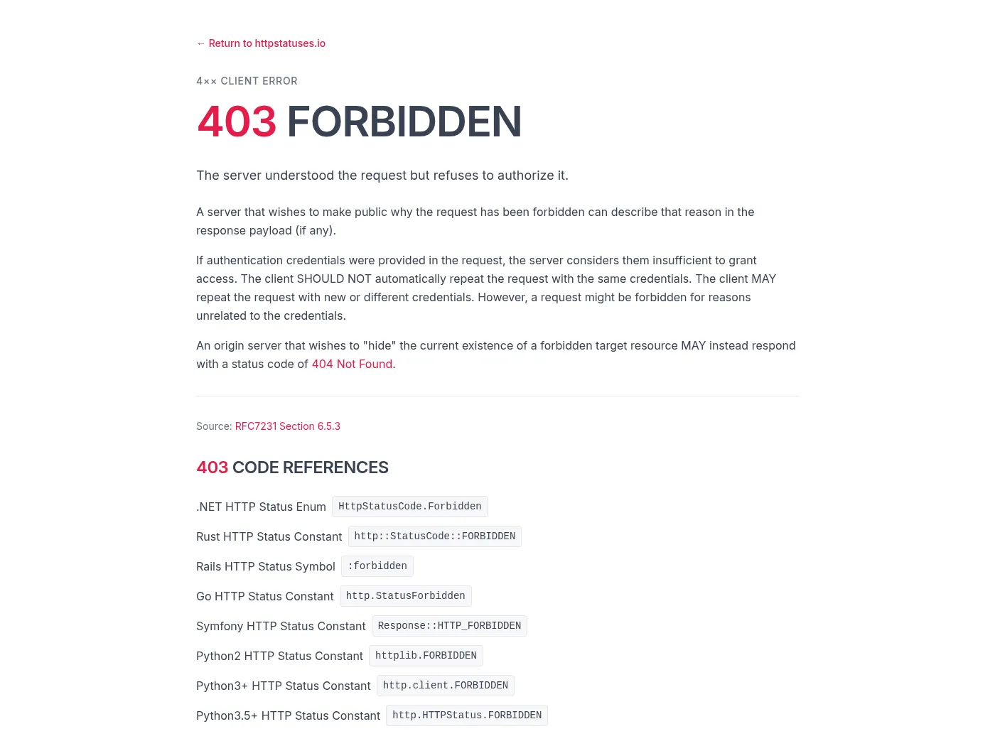 HTTP 403 Error Page Clone
