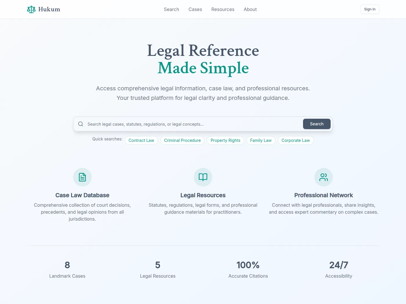 Hukum: Legal Reference Platform