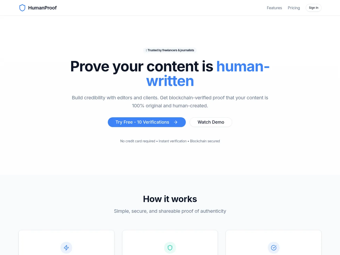 Human Content Verifier MVP