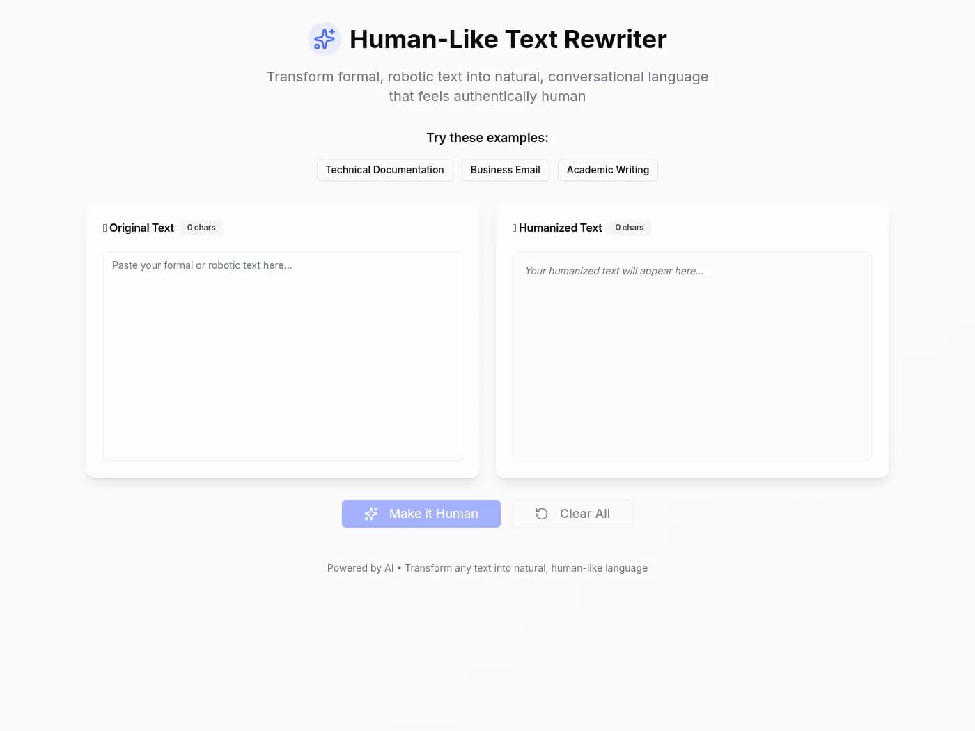 Human-Like Text Rewriter