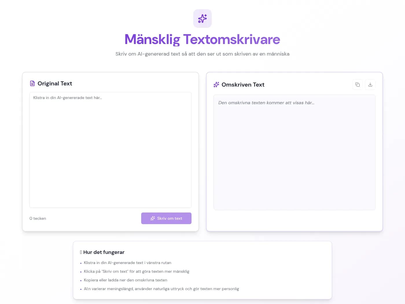 Human-like Text Rewriting Tool