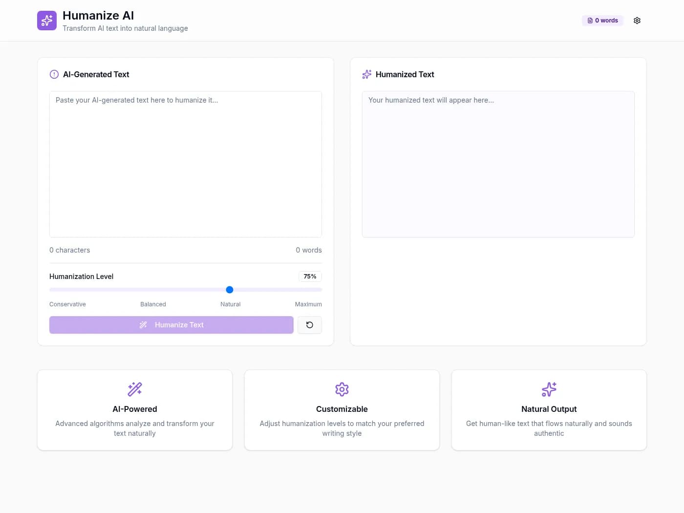Humanize AI Text Generator