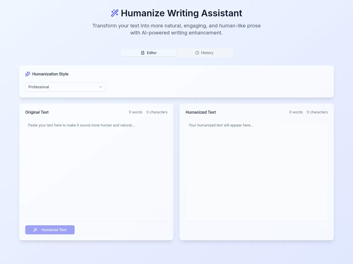 Humanize Writing Assistant