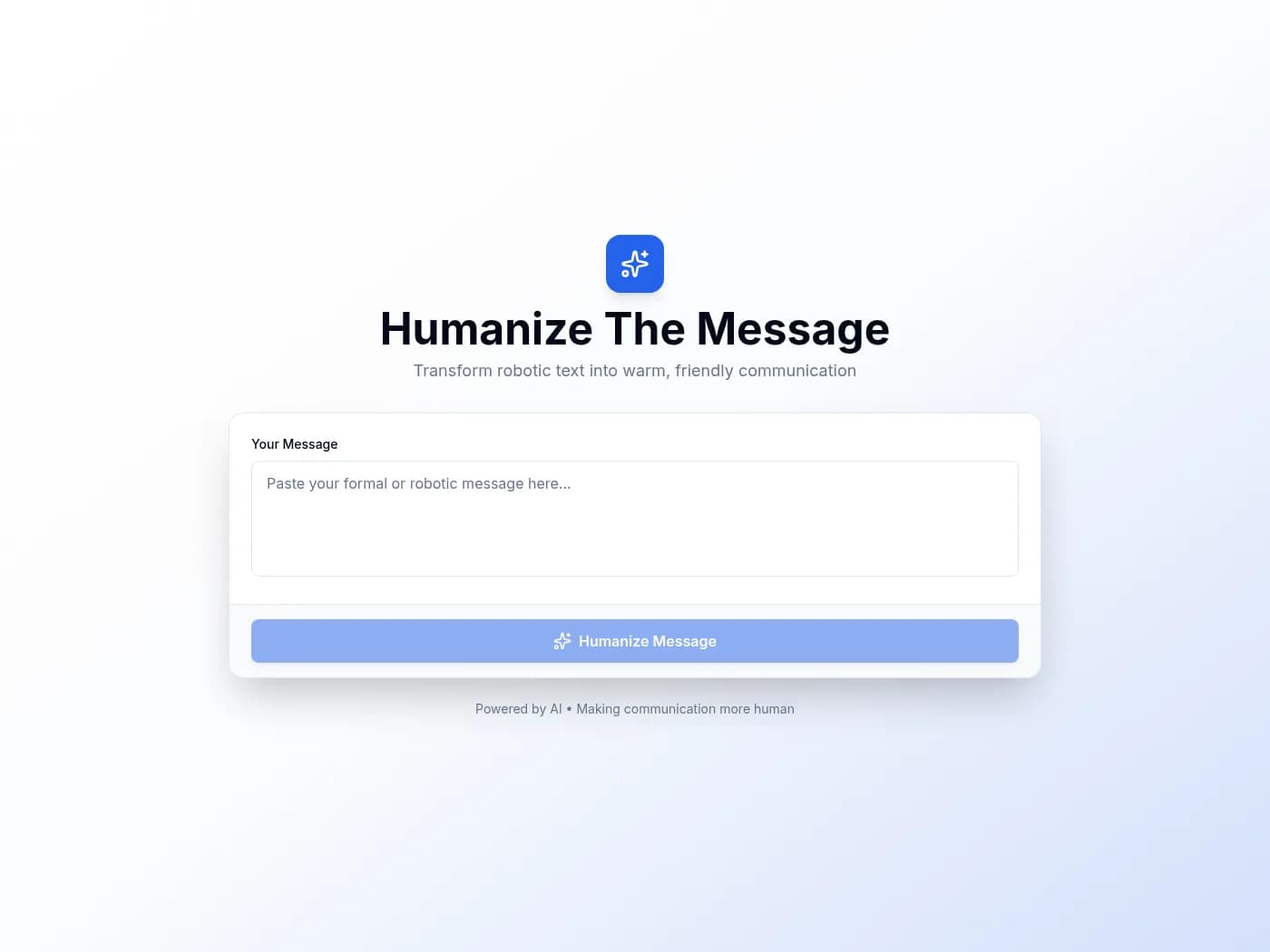 HumanizeTheMessage