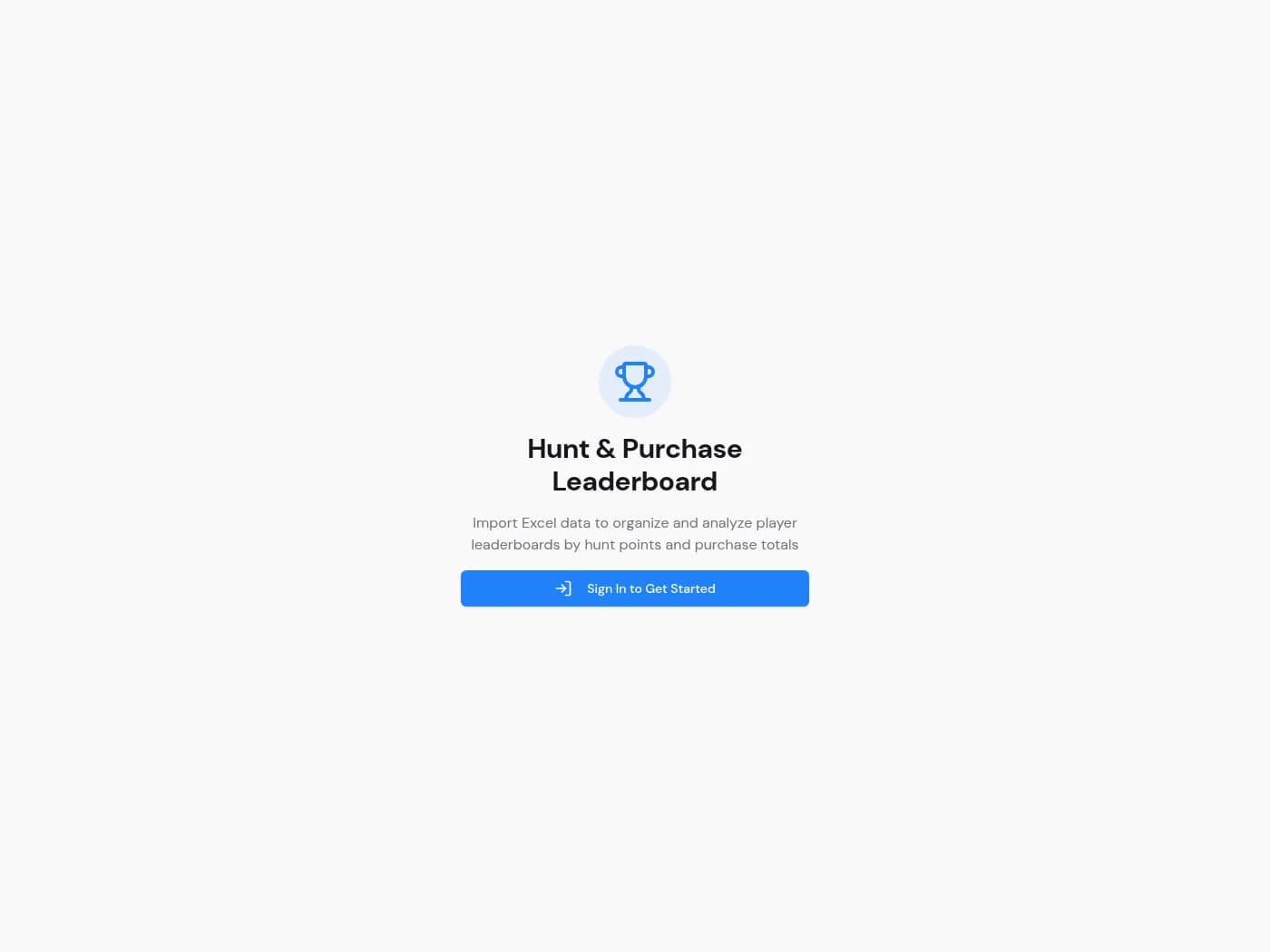 Hunt & Purchase Leaderboard Organizer