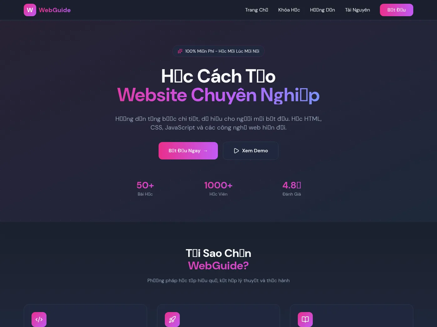 Hướng Dẫn Tạo Website Đơn Giản Cho Người Mới Bắt Đầu