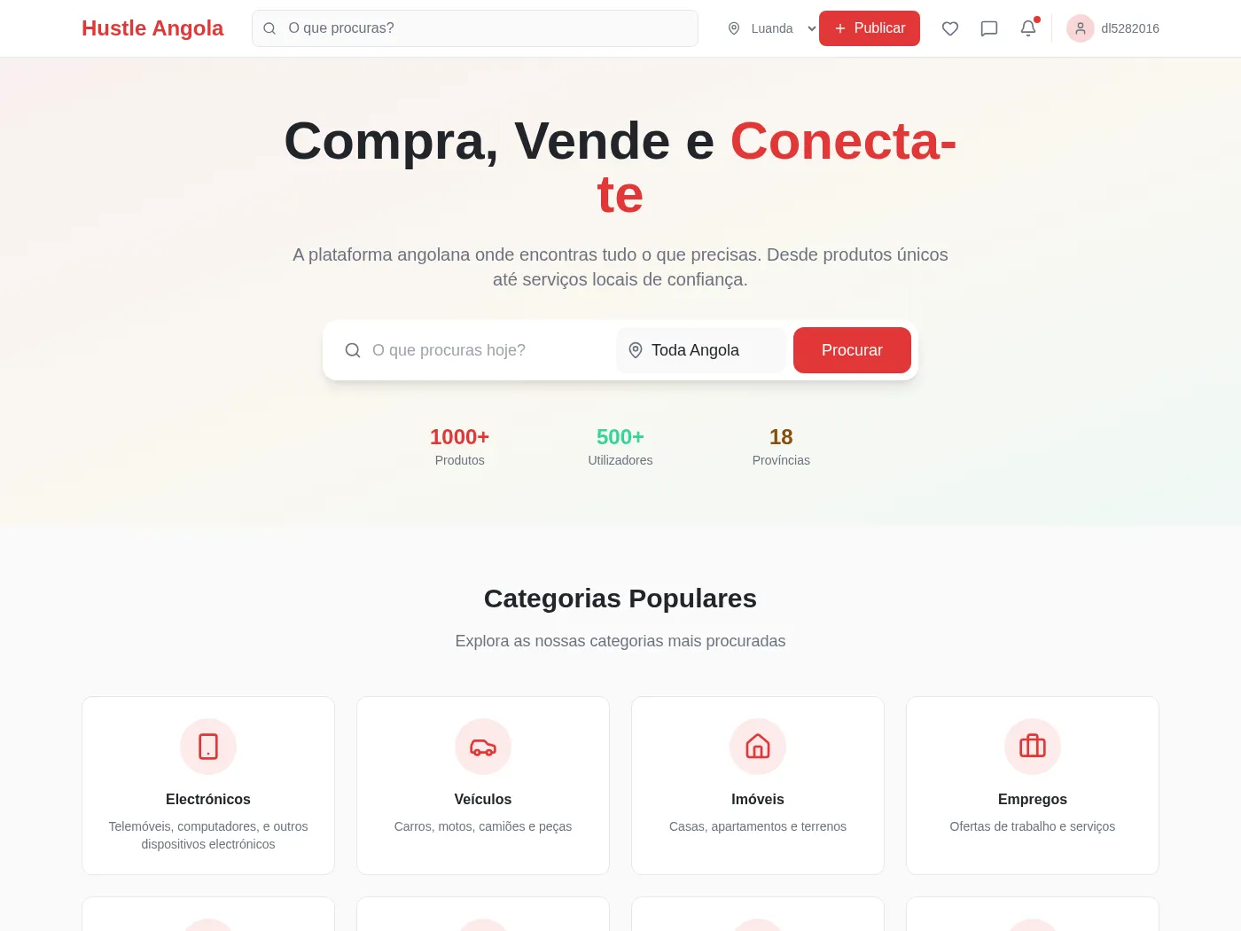 Hustle Angola: Local Service & Marketplace Platform
