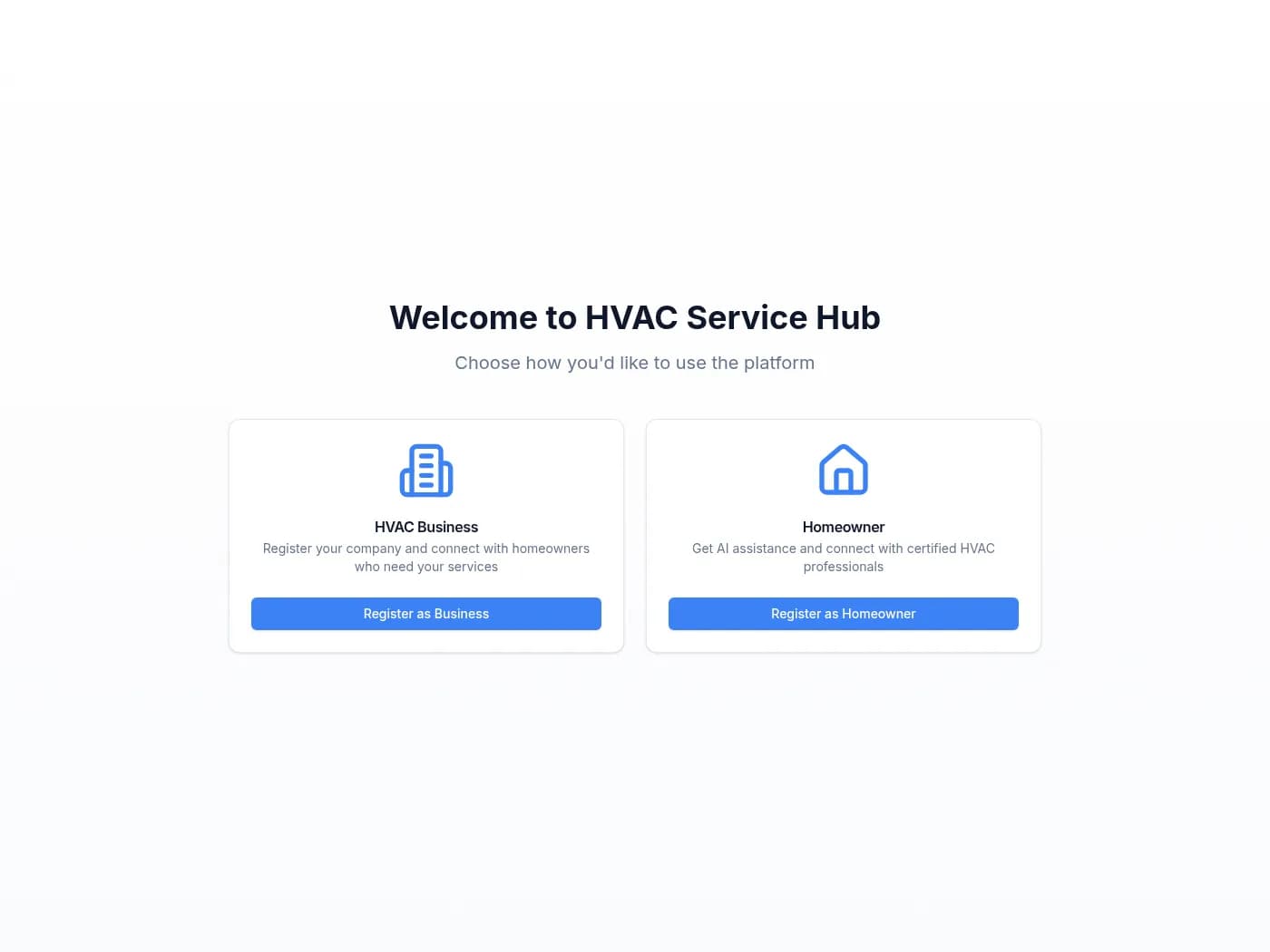 HVAC Service Hub with AI Assistance & Integrated Payments