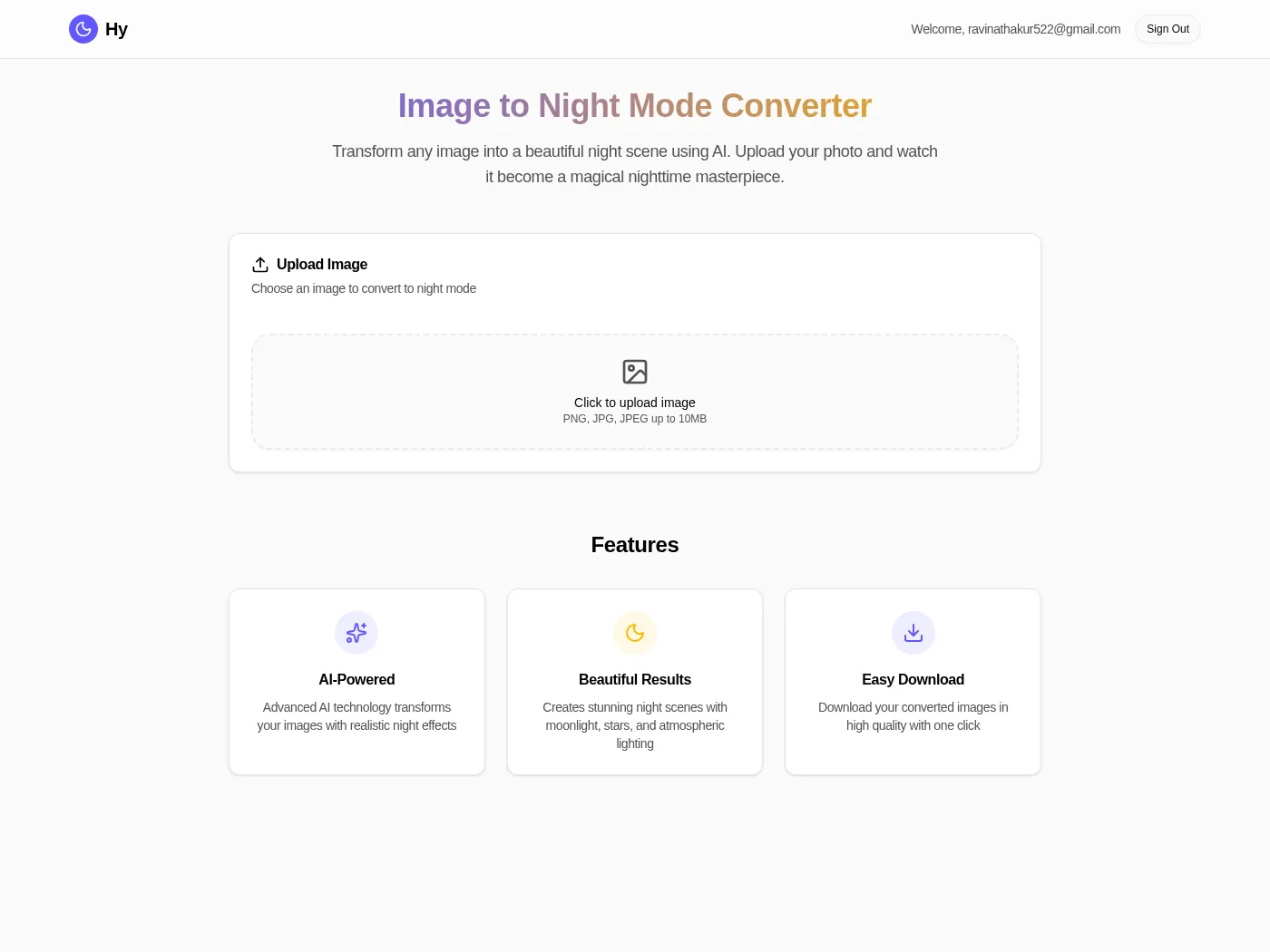 Hy: Modern Greeting App