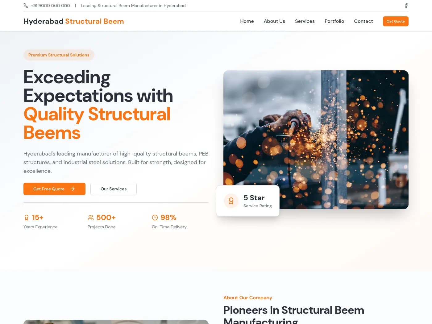 Hyderabad Structural Beem Company Website