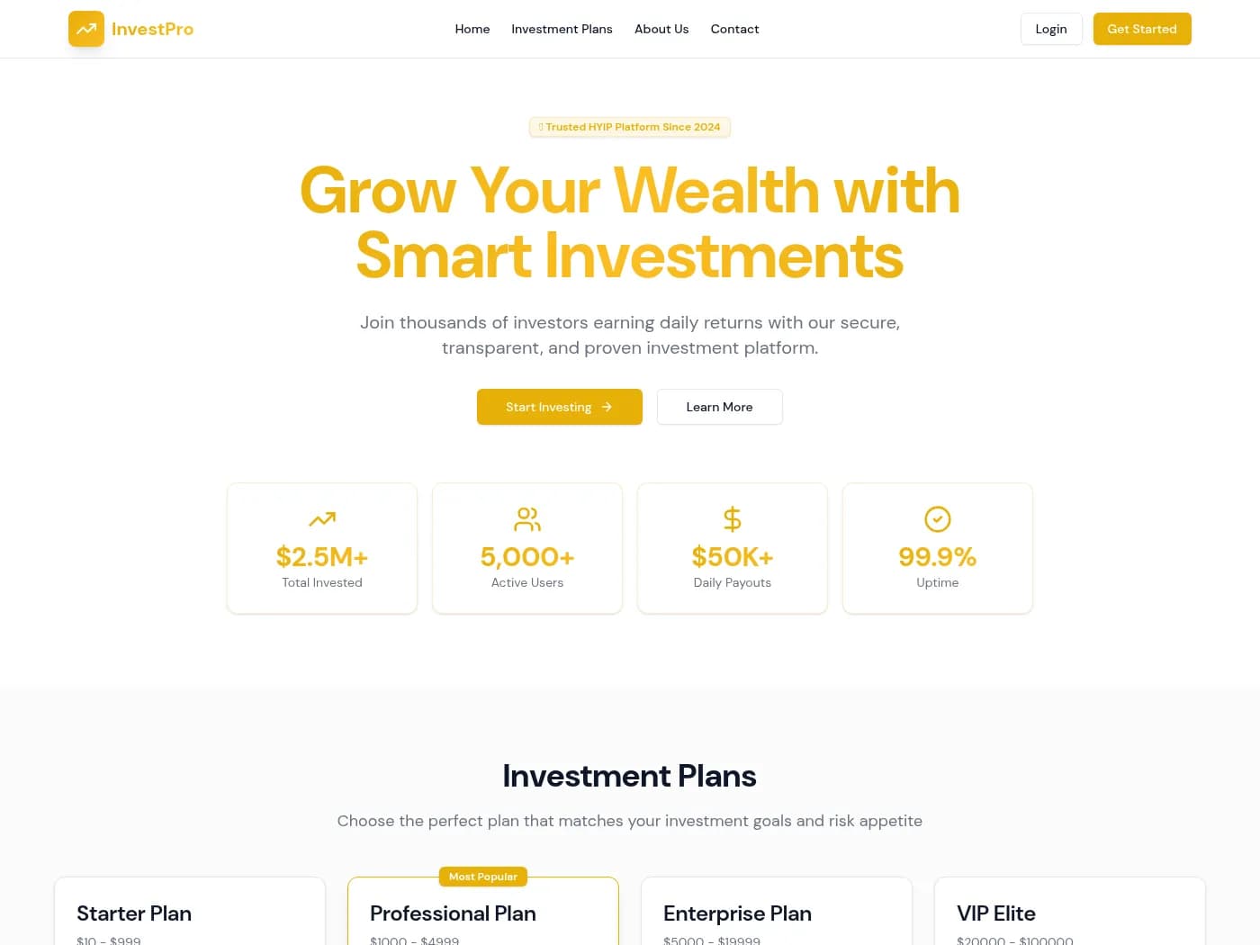 HYIP Investment Platform