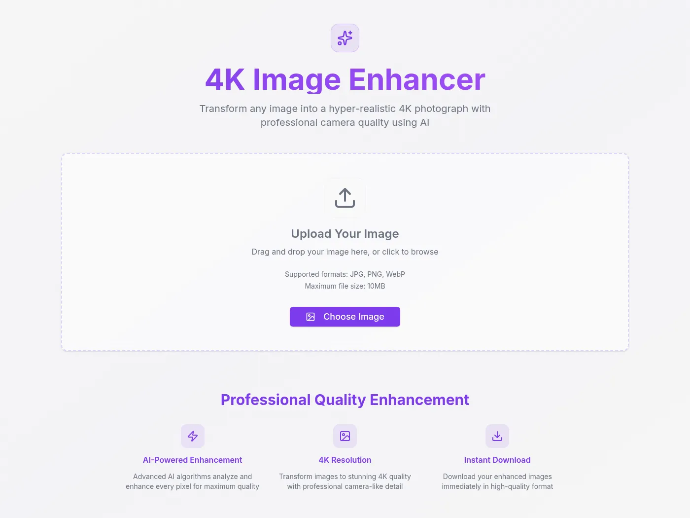 Hyper Realistic 4K Image Enhancer