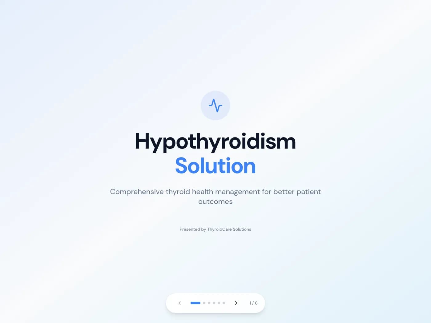 Hypothyroidism Sales Deck Presentation