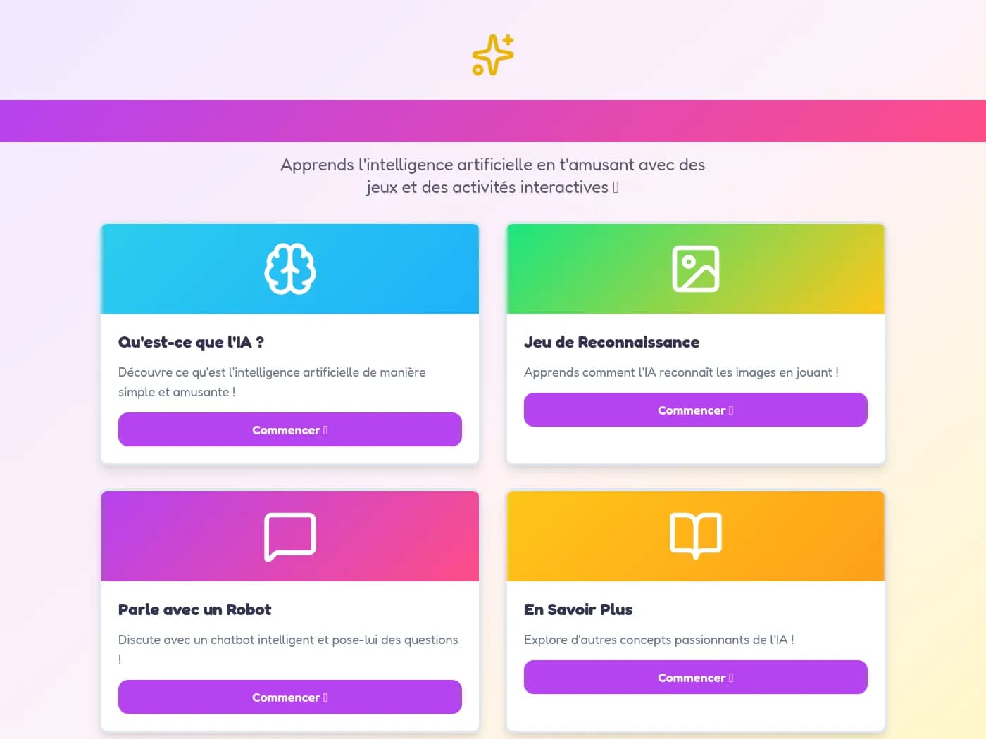 Appli Francophone d'Initiation à l'IA pour Enfants