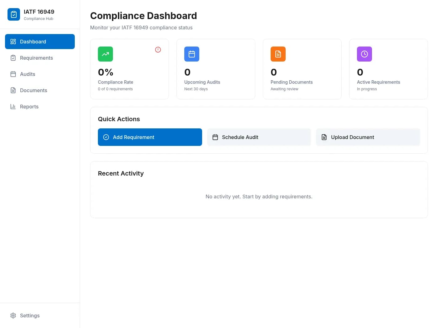 IATF 16949 Compliance App