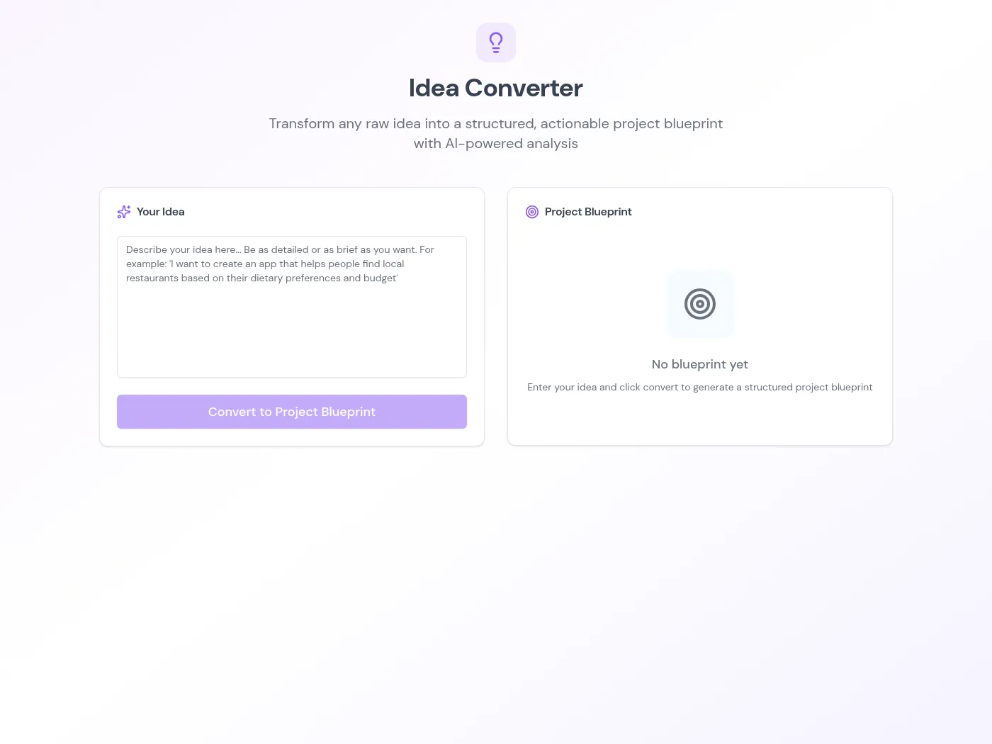 Idea Converter App