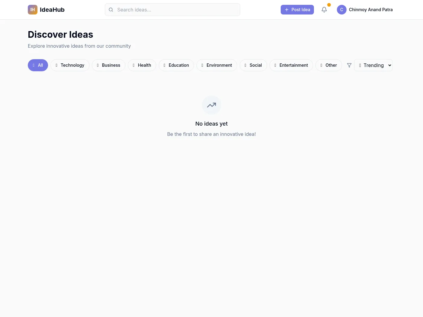 IdeaHub: The Social Platform for Sharing and Discovering Ideas